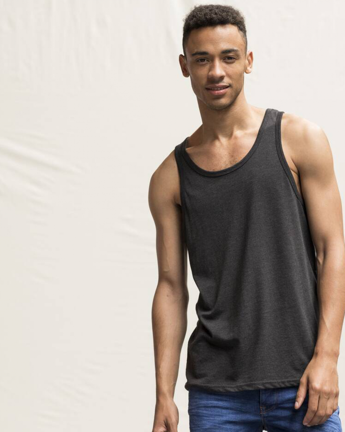 Débardeur homme tri-blend personnalisable - Just T's - JT007